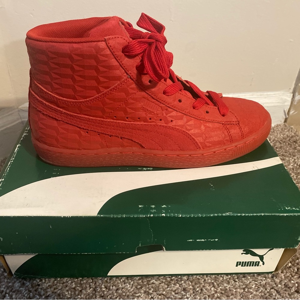 Puma - Red Suede - High Top - Gem